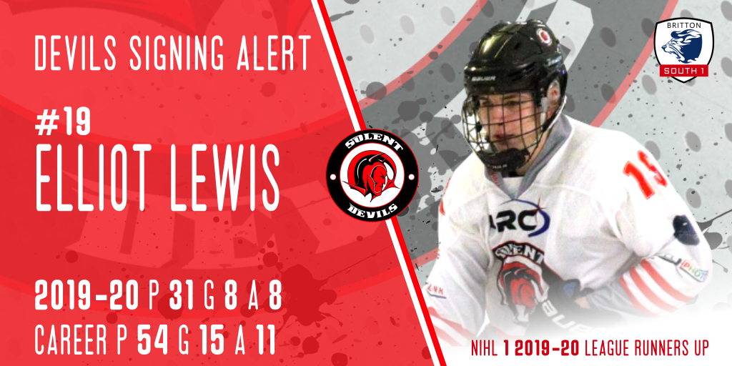 2020-21 Signing Alert - Elliot Lewis | Solent Devils